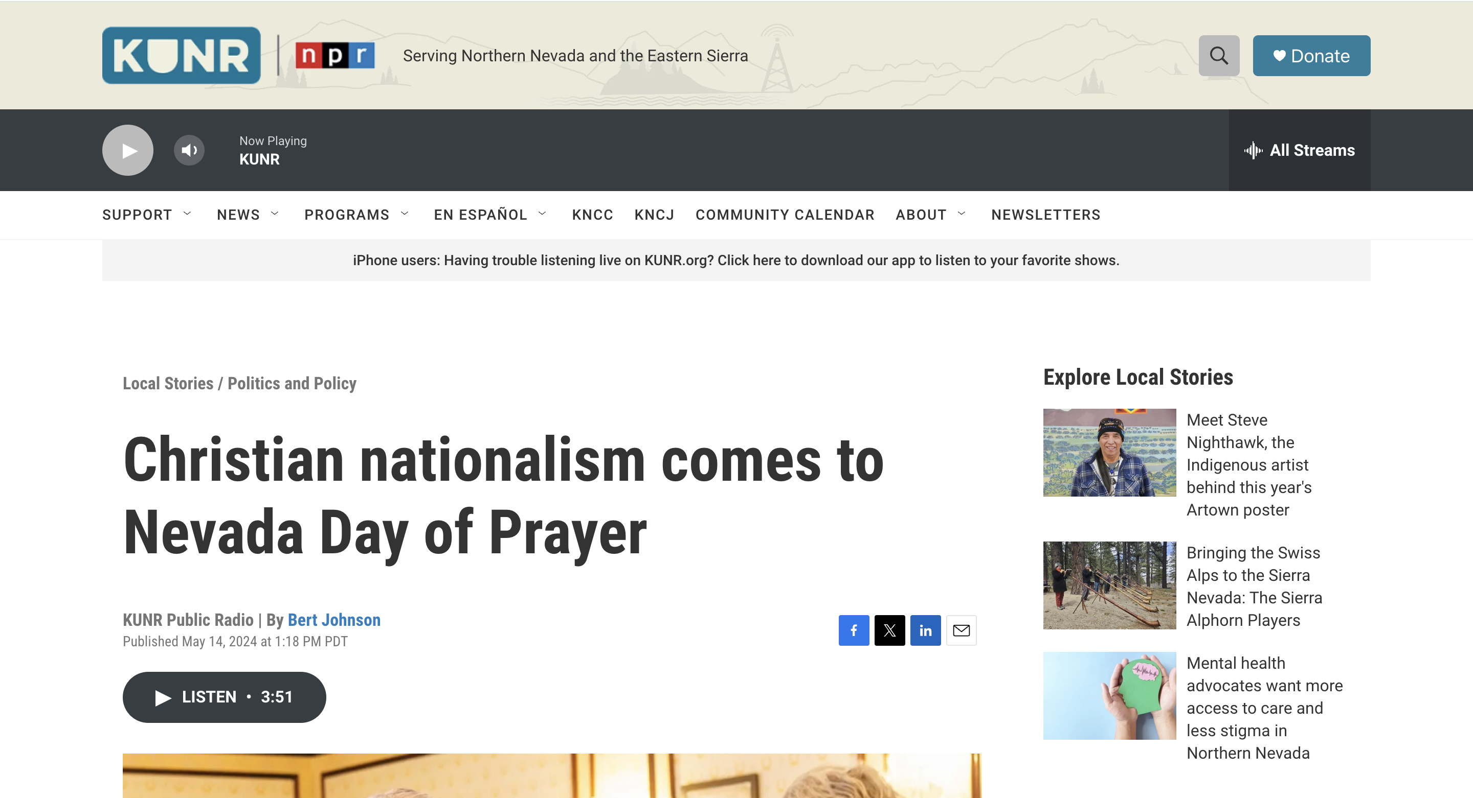 Christian nationalism comes to Nevada Day of Prayer | Political ...
