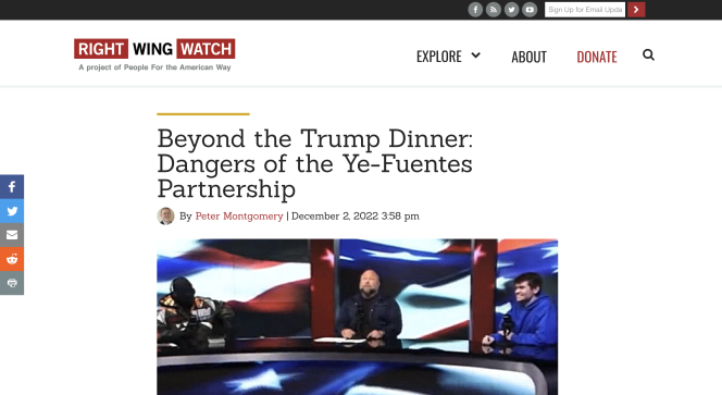 Beyond the Trump Dinner: Dangers of the Ye-Fuentes Partnership ...