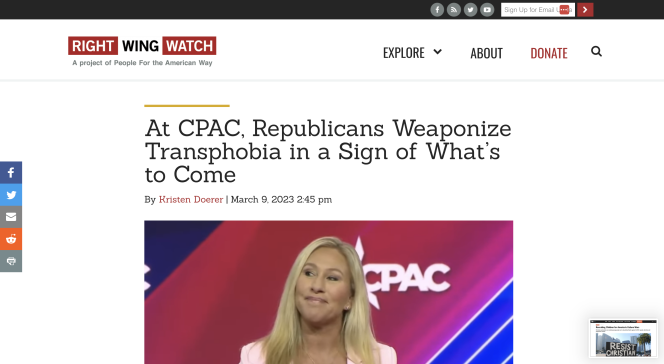 At CPAC, Republicans Weaponize Transphobia in a Sign of What’s to Come ...