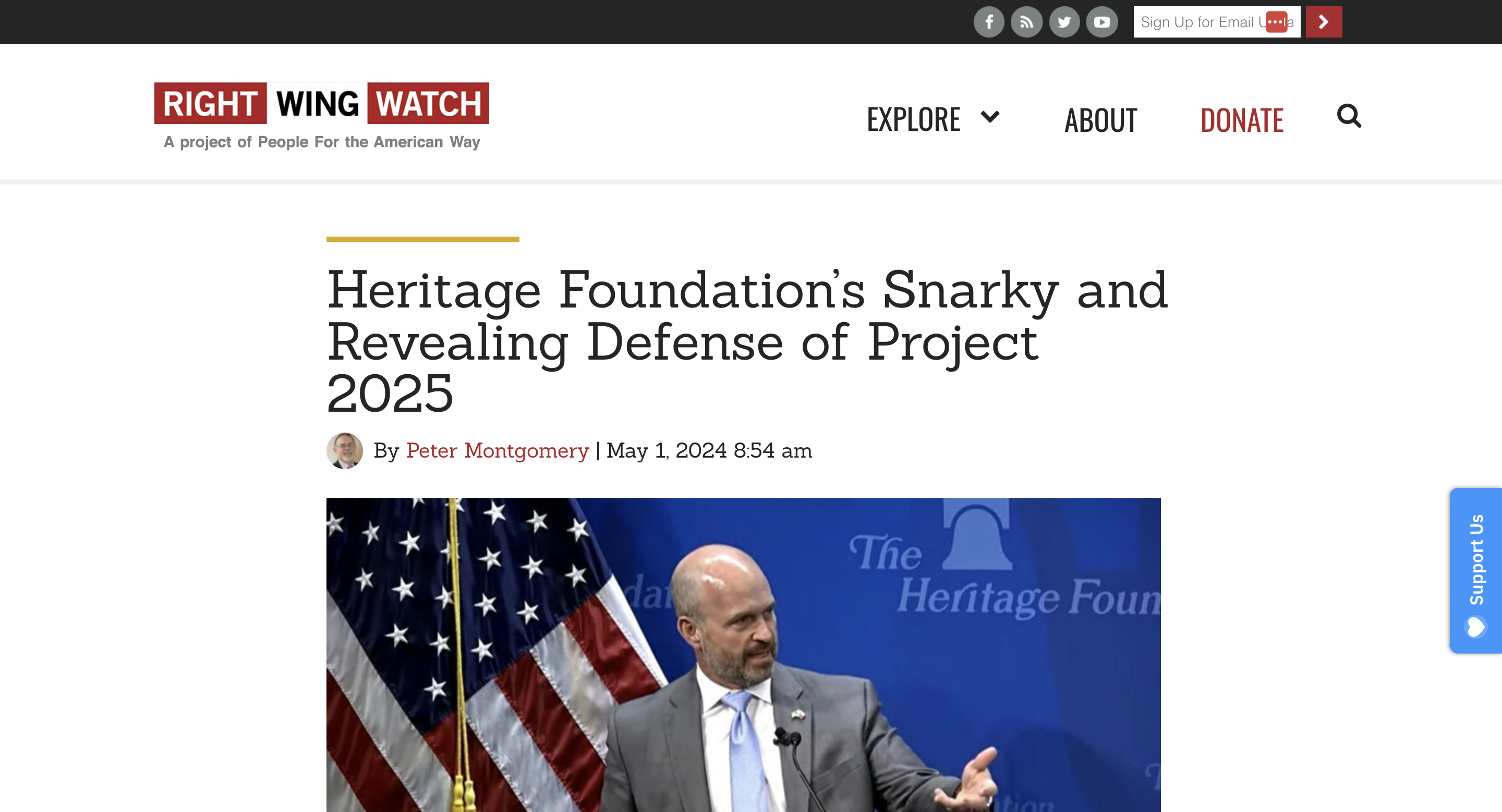 Heritage Foundation’s Snarky and Revealing Defense of Project 2025 ...