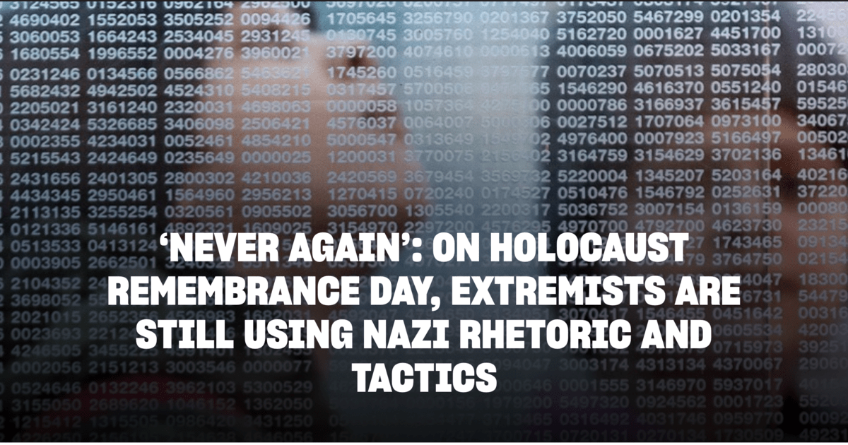‘Never Again’: On Holocaust Remembrance Day, Extremists Are Still Using ...
