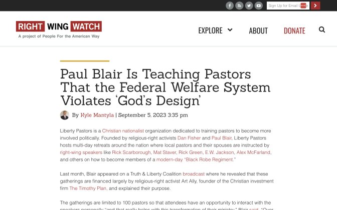 Homepage | Political Research Associates